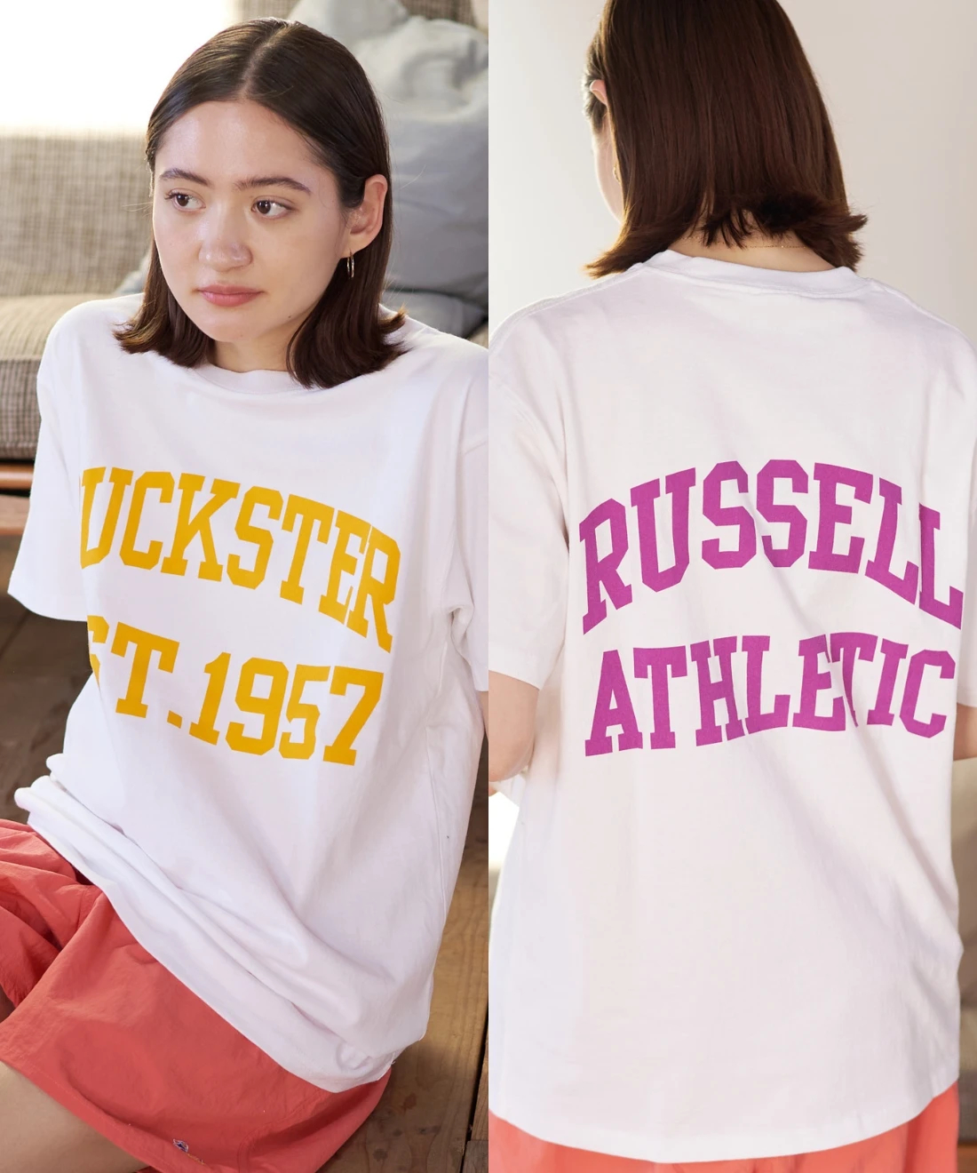 DUCKSTER/ダックスター RUSSELL ATHLETIC 別注TEE《カレッジビッグロゴ》 (MENS)｜ファッション通販 SANKO ...