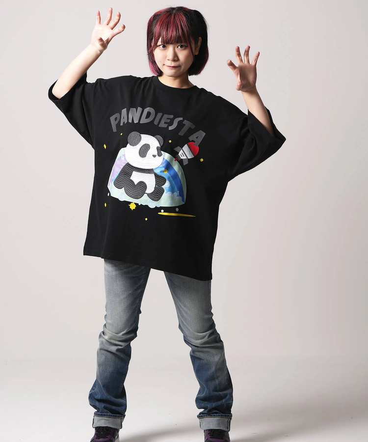SB PANDIESTA ぱんださん or にゃんこ？ BIG Tee(554108 MENS)｜ファッション通販 SANKO BAZAAR（サンコーバザール）